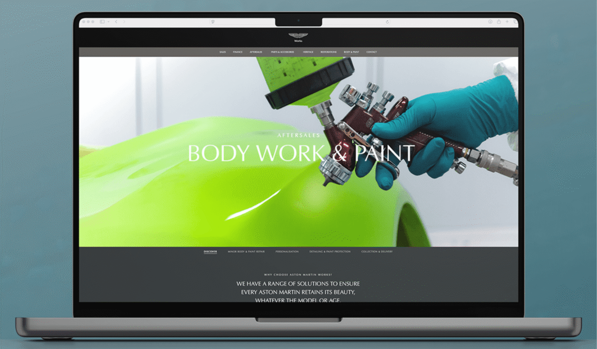 Aston Martin Works Website | Freestone Creative