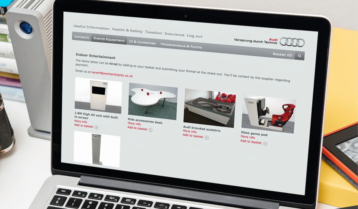 Audi Events Portal Microsite | Freestone Creative