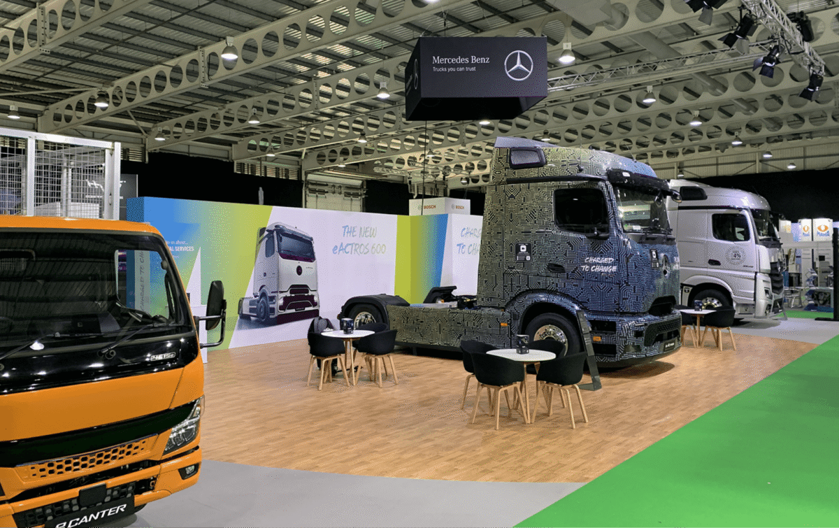 Mercedes-Benz Exhibition stand at RTx | Freestone Creative